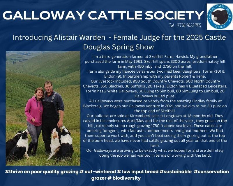 Introducing your judges for 2025 Castle Douglas Spring Show and Sale ...